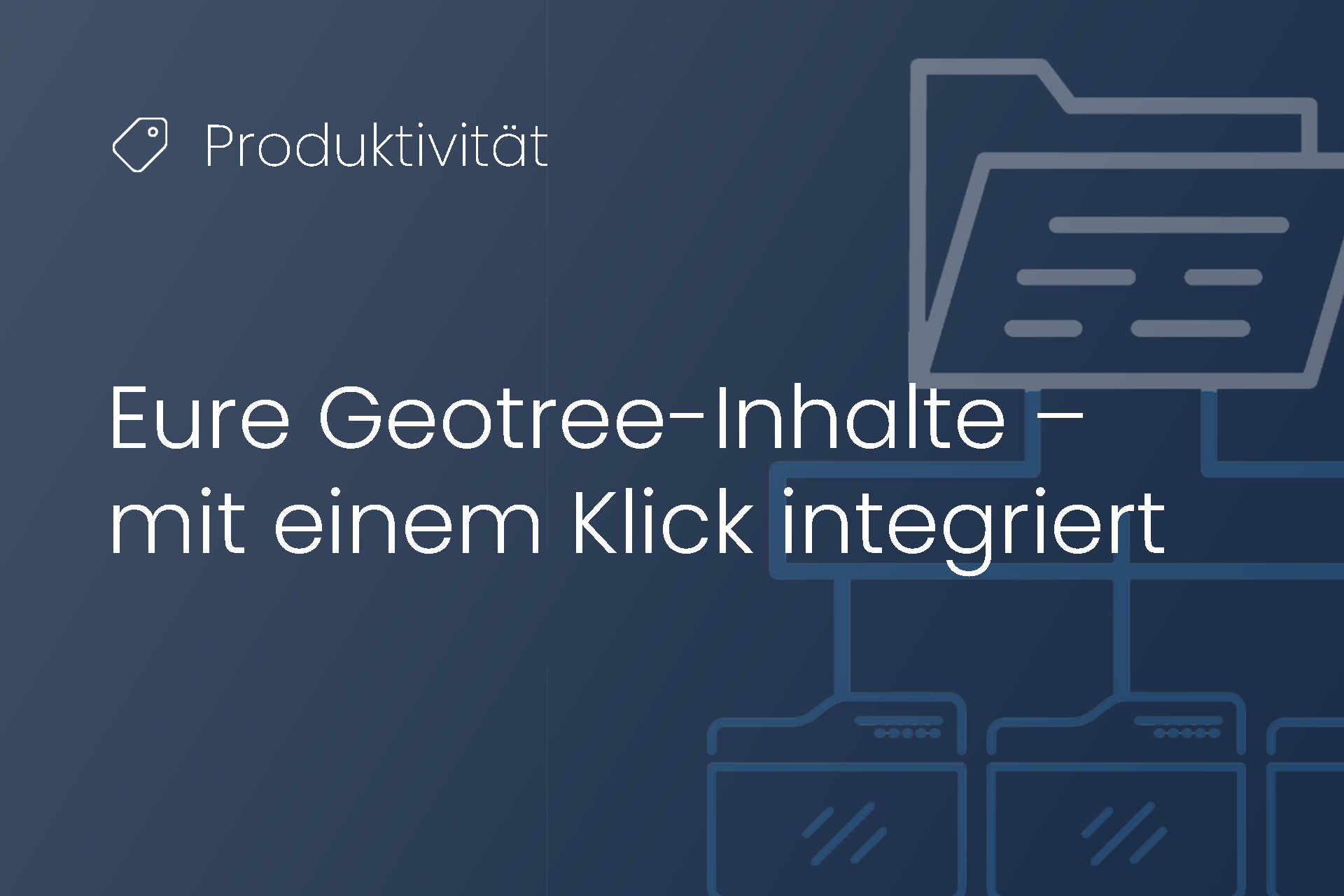 Geotrees – jetzt automatisch integrieren | Destinationbook